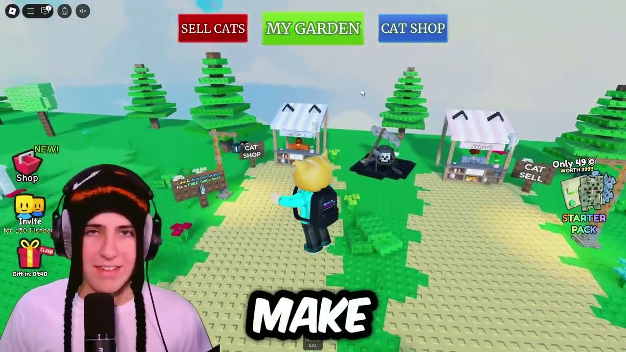 Playing FAKE GROW A GARDEN Games... - YouTube