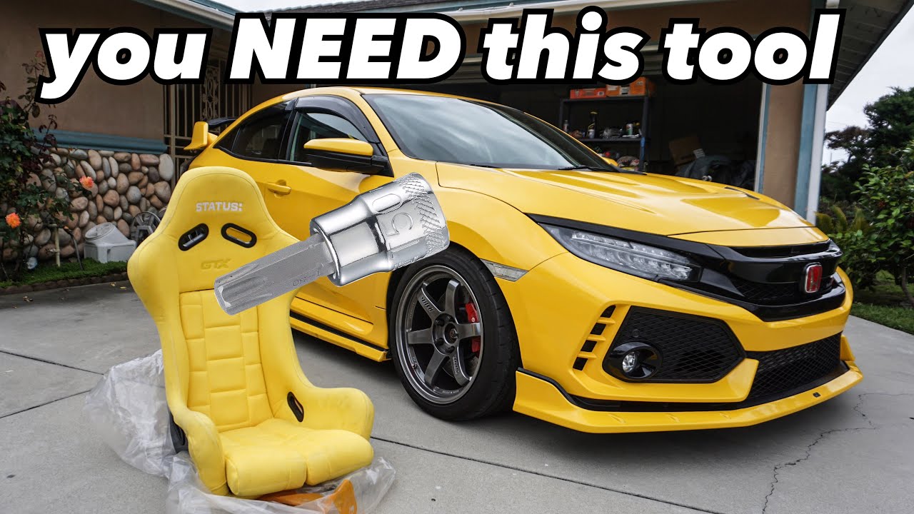 civic Type R Bucket Seat Install - YouTube