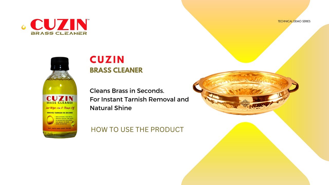CUZIN Brass Cleaner Cleans Brass in Seconds. For Instant Tarnish ...