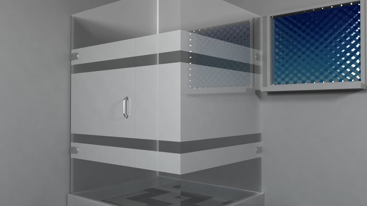 Maya tutorial : Frosted glass in a Bathroom scene - YouTube