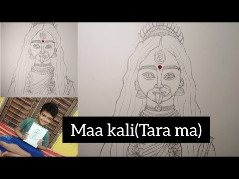 maa kali (Tara maa) drawing Full video 👉@YouTube @Ishan__arts_12 - YouTube