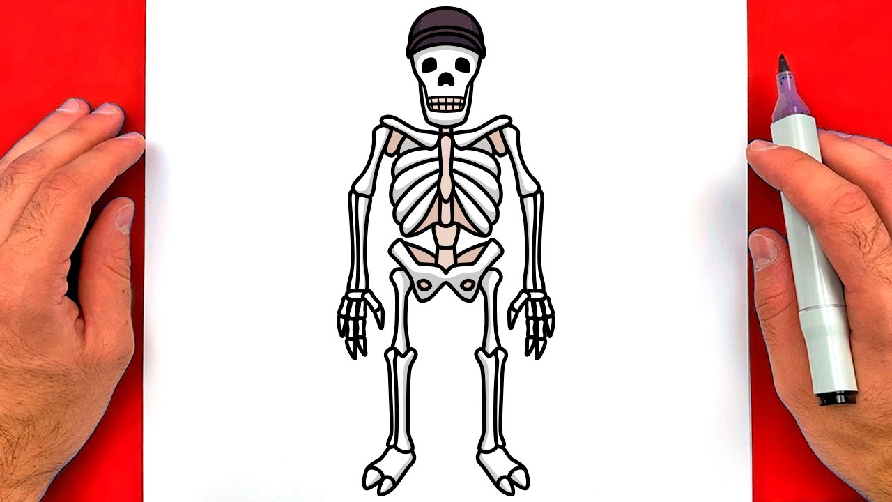 How to DRAW BOB SKELETON from Roblox Doors Hotel+ Update - Easy Step by ...