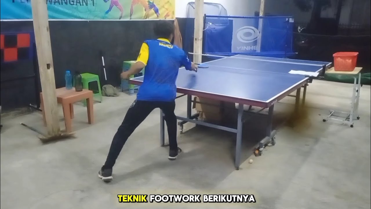 Cara bermain tenis meja part 2 ( tips latihan FOOTWORK ) - YouTube