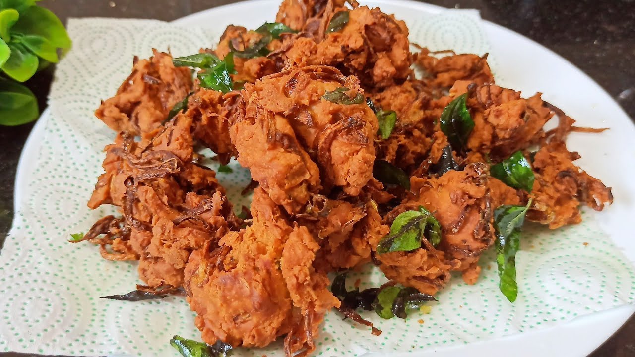 5 minutes Evening snacks recipe /Vengaya Pakoda /Onion Pakoda /Pyaz ke ...