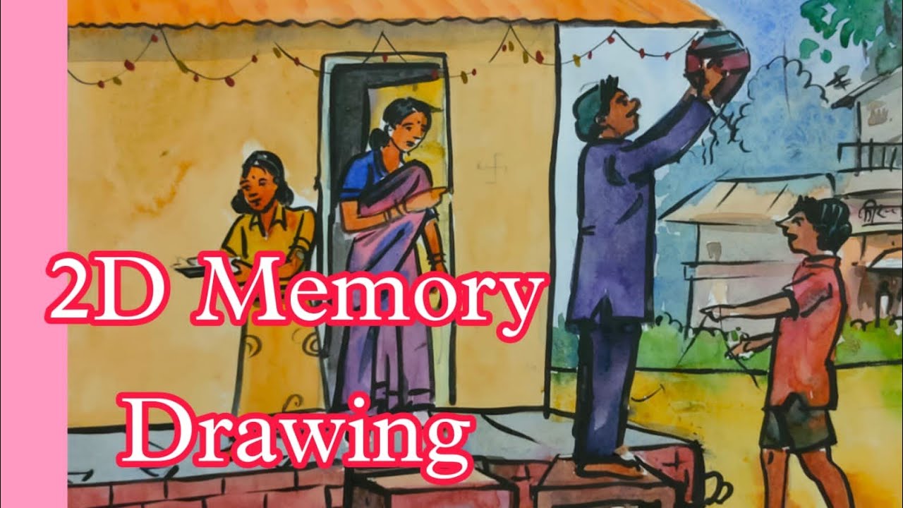 memory drawing Diwali - YouTube