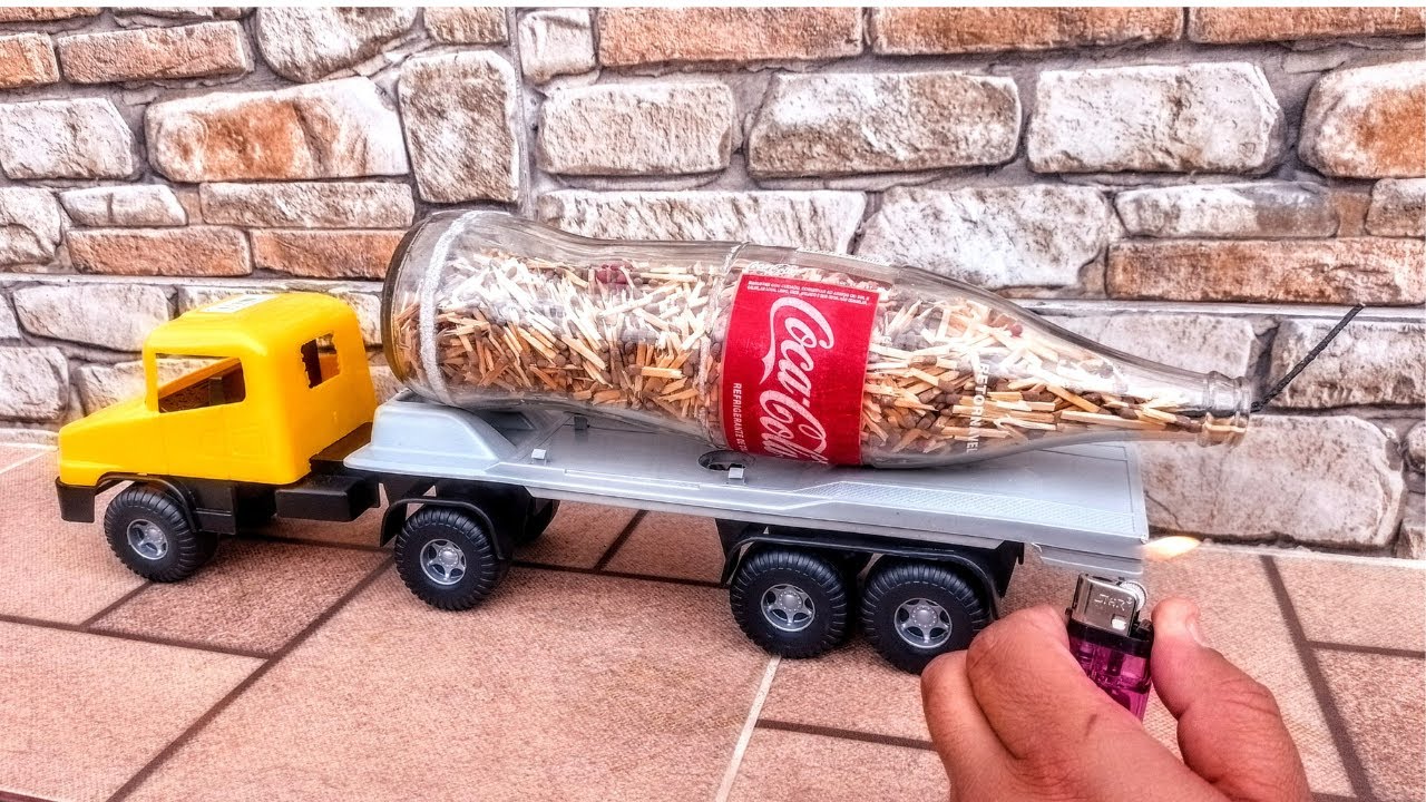 Experiment: Rocket-Powered Truck #ordnave #rocketpowered - YouTube