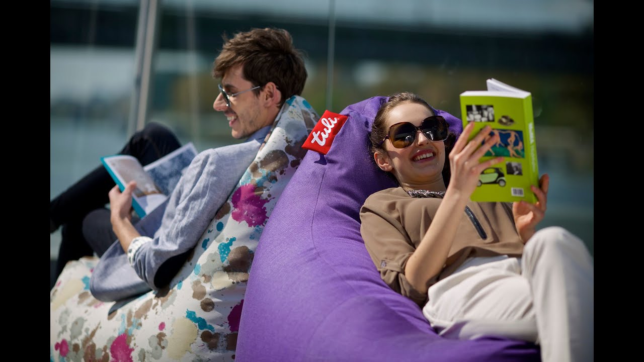 Predtvarované sedacie Tuli vaky SuperModel a Kanoe - YouTube