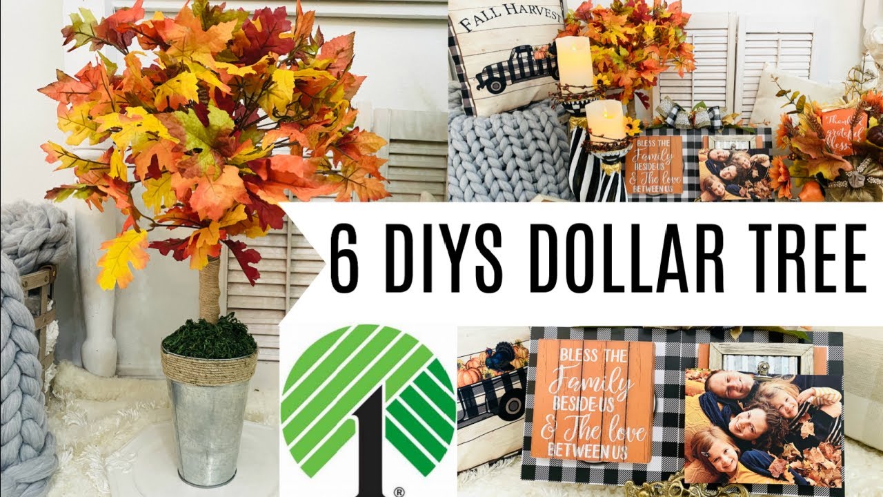 🍁6 DIY DOLLAR TREE FALL ELEGANT HIGH END DECOR CRAFTS🍁" I Love Fall" ep ...