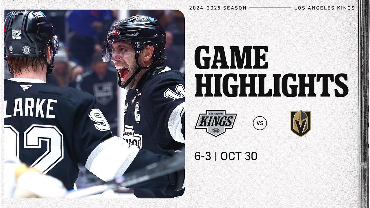 LA Kings Offense EXPLODES for 6 Goals to beat Vegas while Los Angeles ...