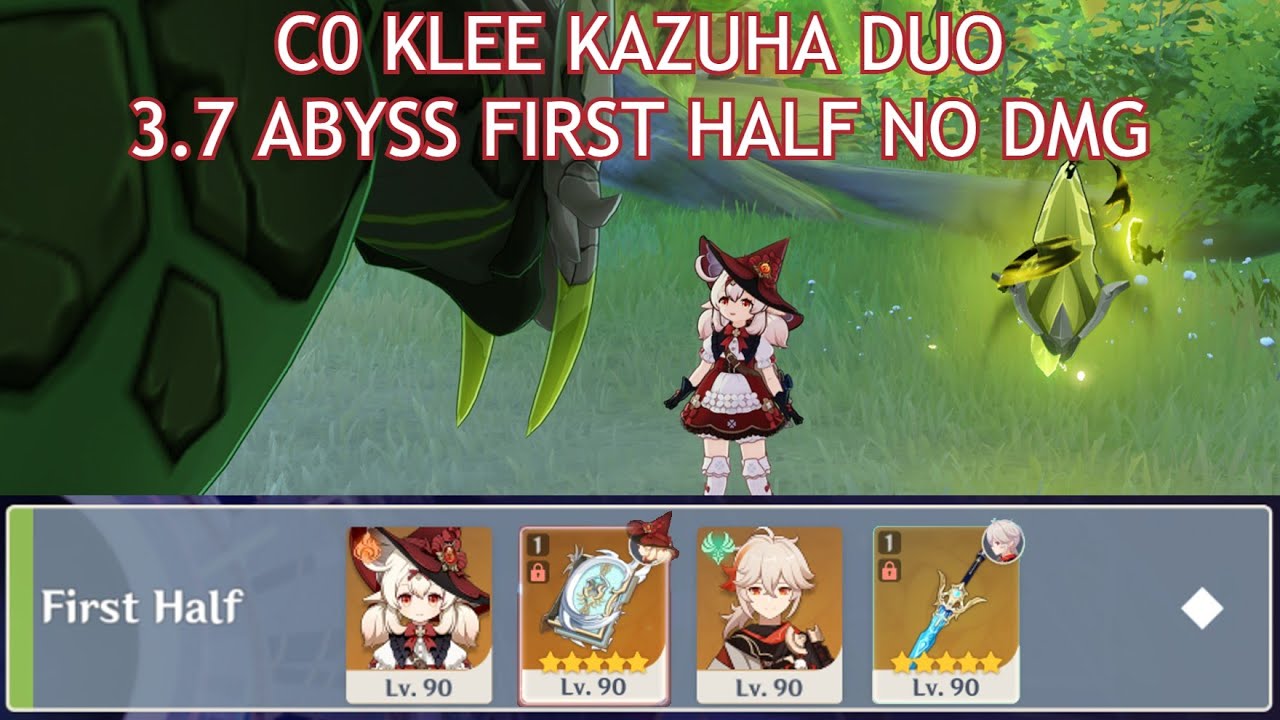 C0 Klee Duo NO DMG Top Half 9* Floor 12 | 3.7 Genshin Impact Spiral ...