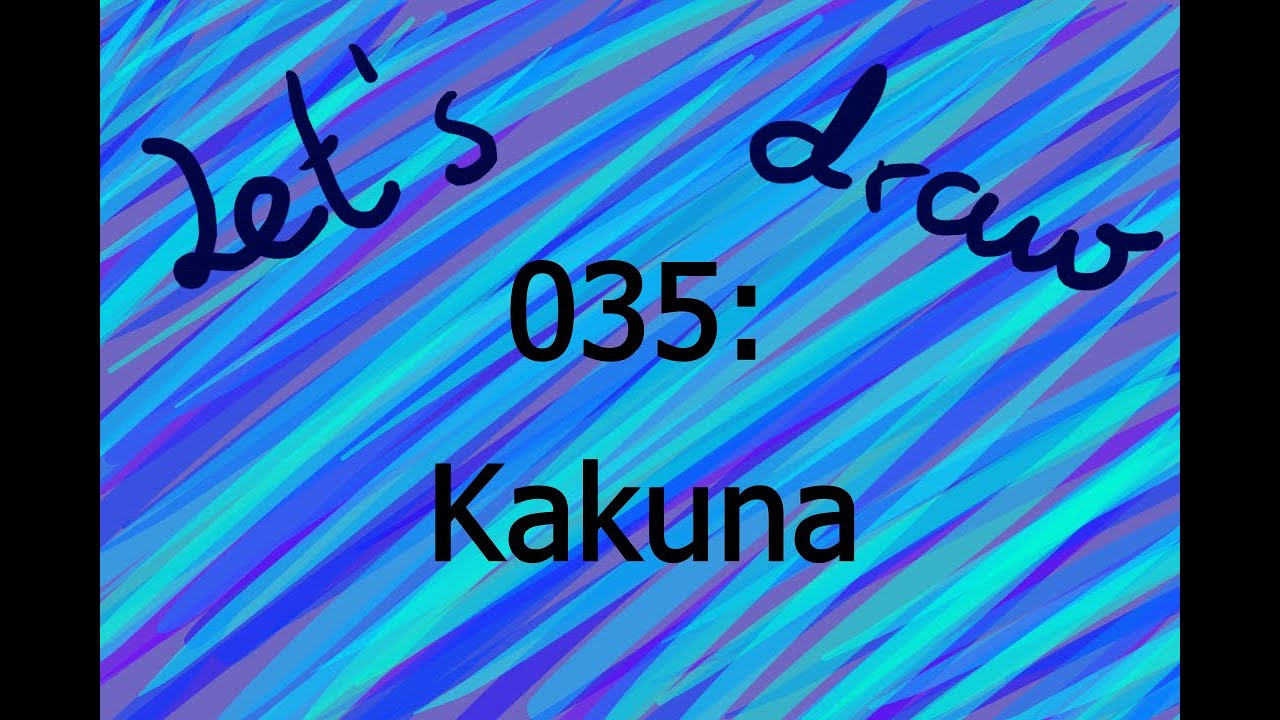 Let's Draw 035: Kakuna | Kokuna - YouTube
