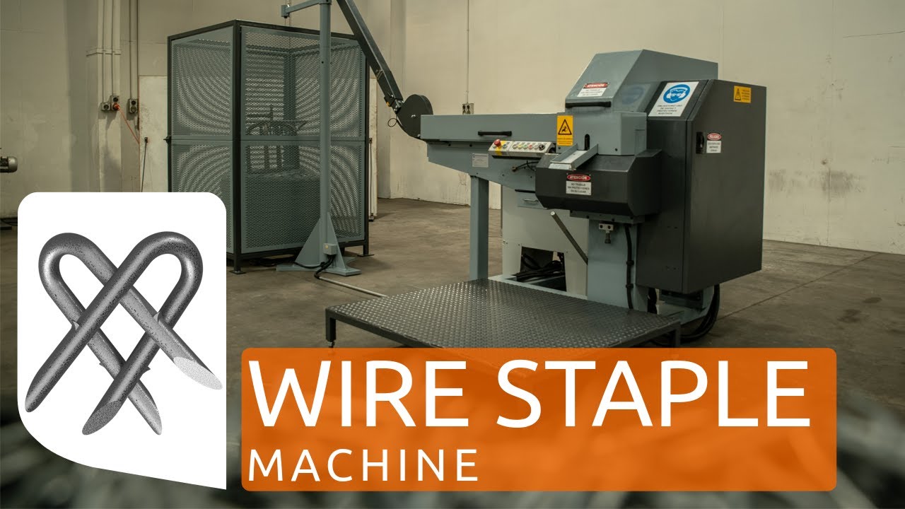 Staple Machine - South Fence Machinery - YouTube