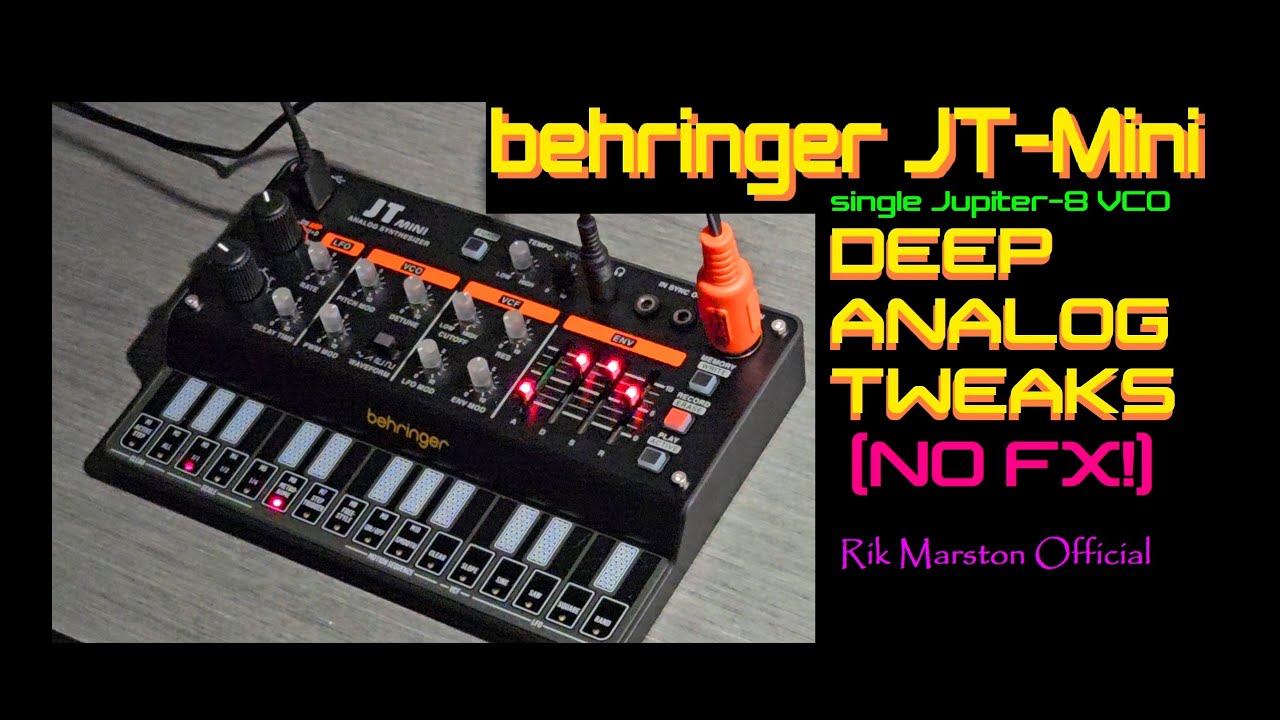 Behringer JT-Mini Deep Analog Tweaks Jupiter-8 VCO Synthesizer Rik ...
