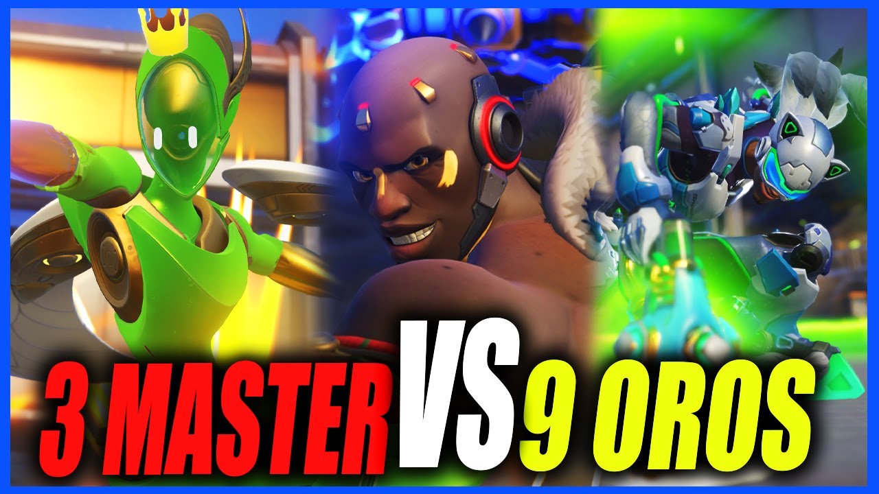 9 OROS vs 3 MASTERS ¡CON HABILIDADES INFINITAS! ¿QUÍEN GANA? Overwatch ...