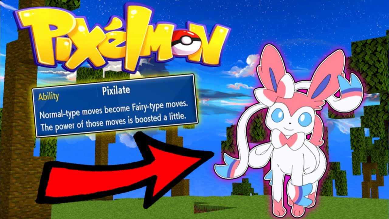 Pixelate Hidden Ability Sylveon! Minecraft Pixelmon - YouTube