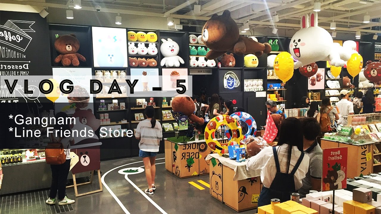 [VLOG DAY-5] SOUTH KOREA : Gangnam & Line Friends Store - YouTube
