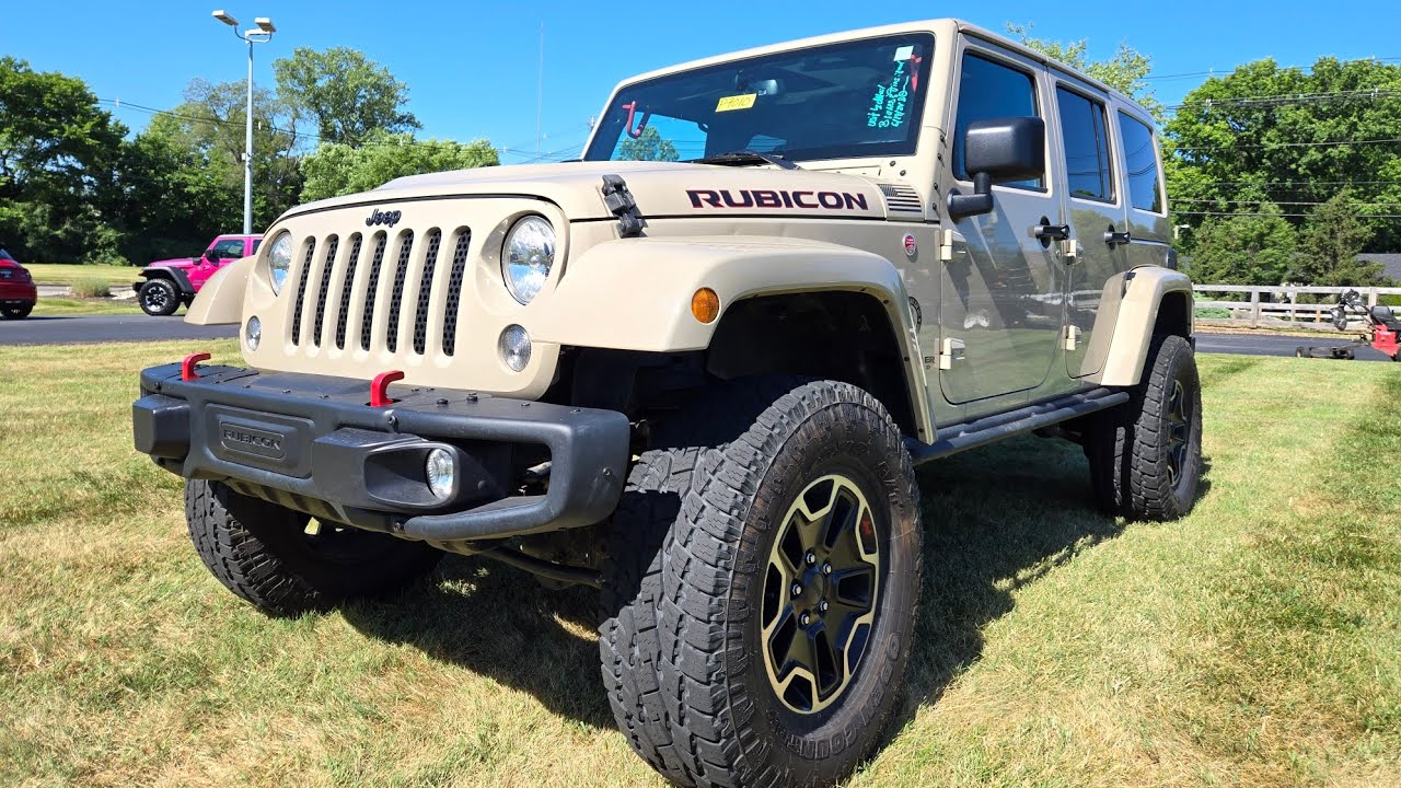 SOLD --- 2016 Mojave Sand Wrangler Unlimited Rubicon w/ 35's (Video for ...
