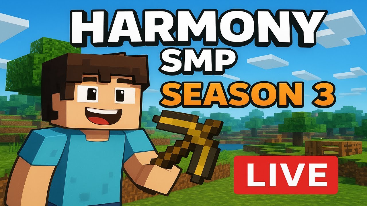 Harmony SMP Season 3 LIVE | New World, Fresh Start, Minecraft SMP # ...