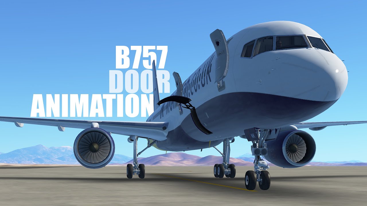 757 Door Animation Preview - YouTube