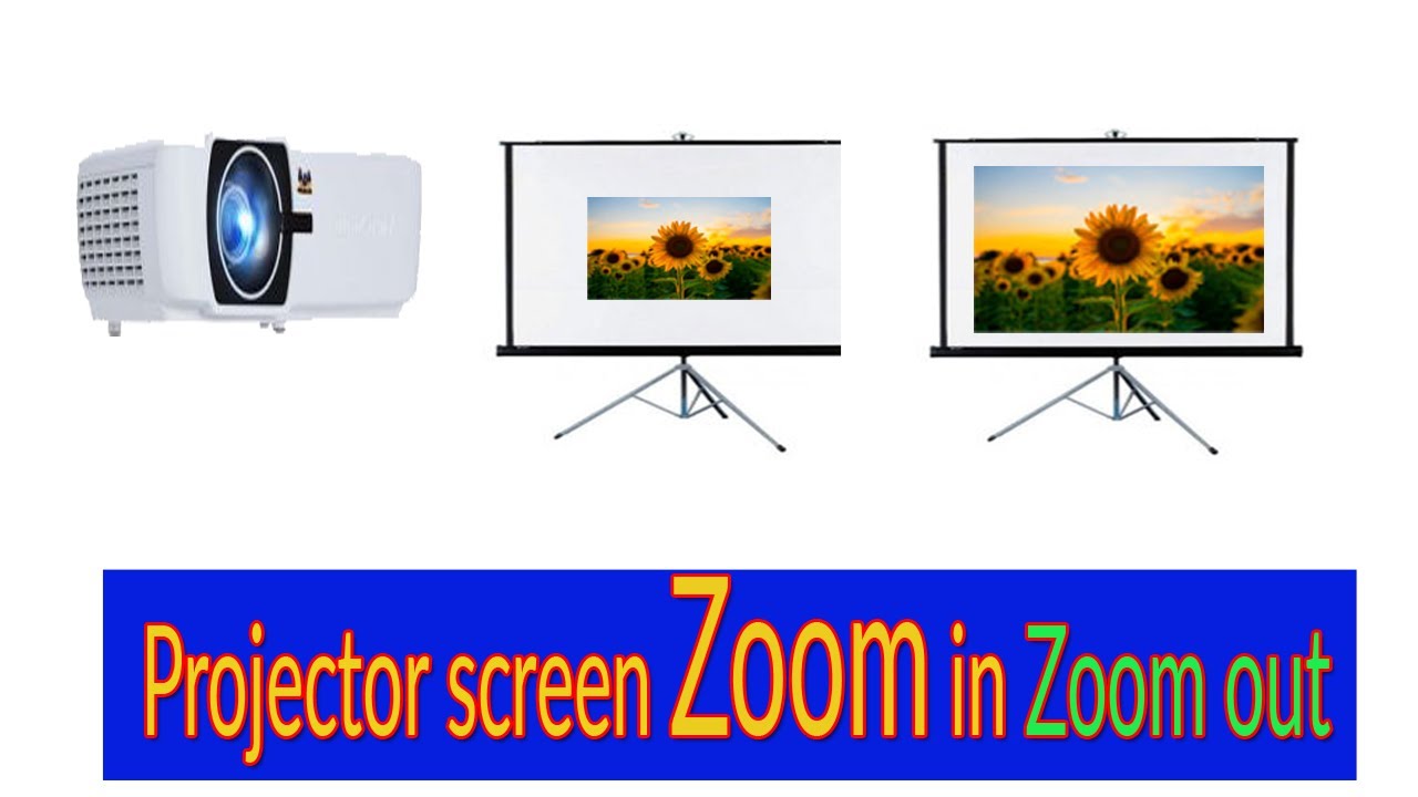 Projector screen zoom in প্রজেক্টরের স্কিন জুম করা এবং ছোট করা# ...