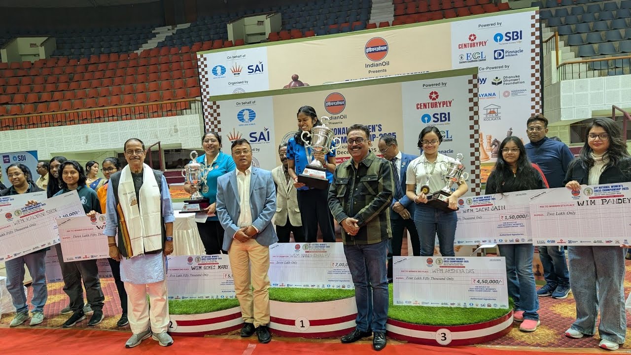 Prize Distribution Ceremony - Indian Oil 51st National Women's Chess ...