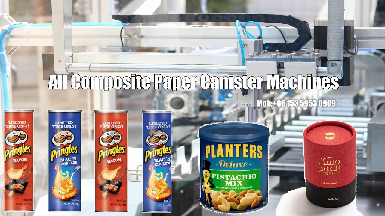 Paper Cans Making Machine Chips Food Snack Nuts Crisps Liquid Food ...