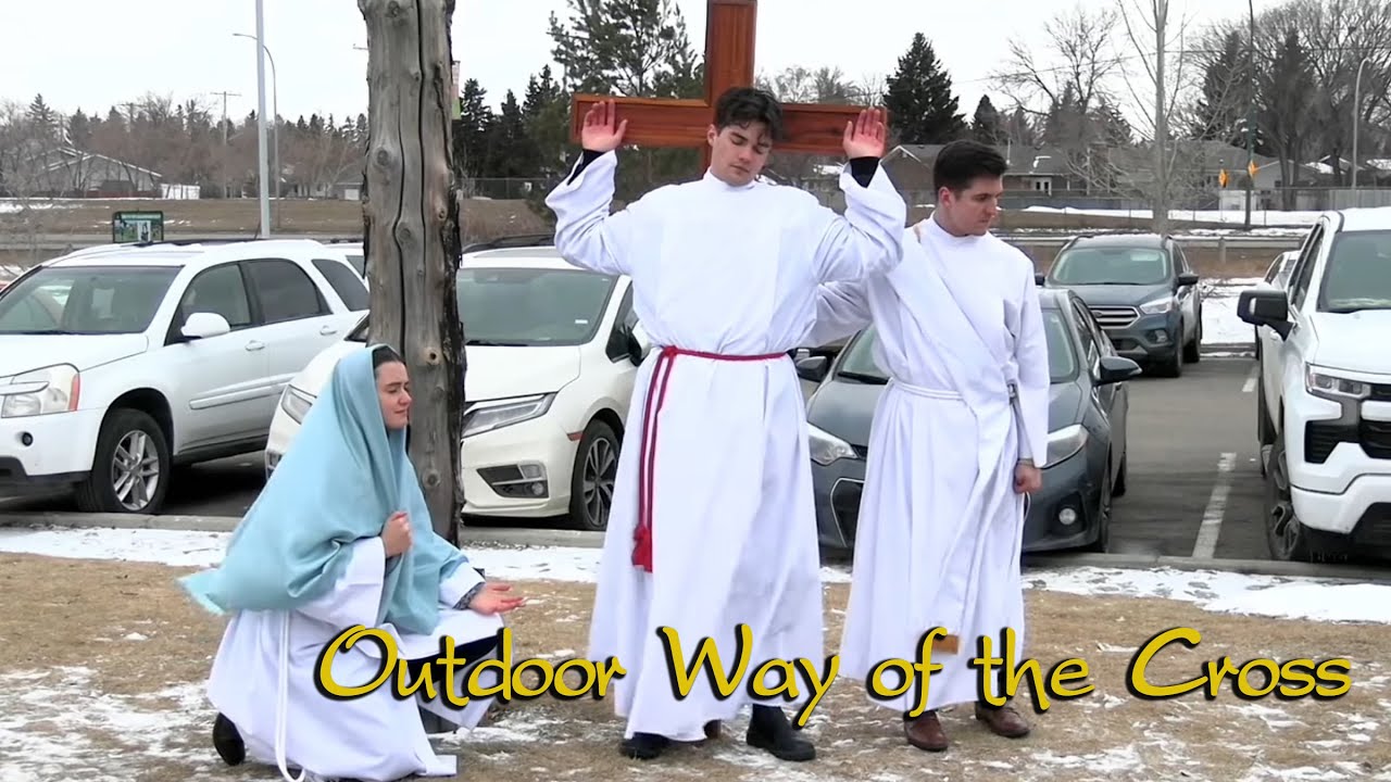 Outdoor Way of the Cross from The Cathedral of The Holy Family ...