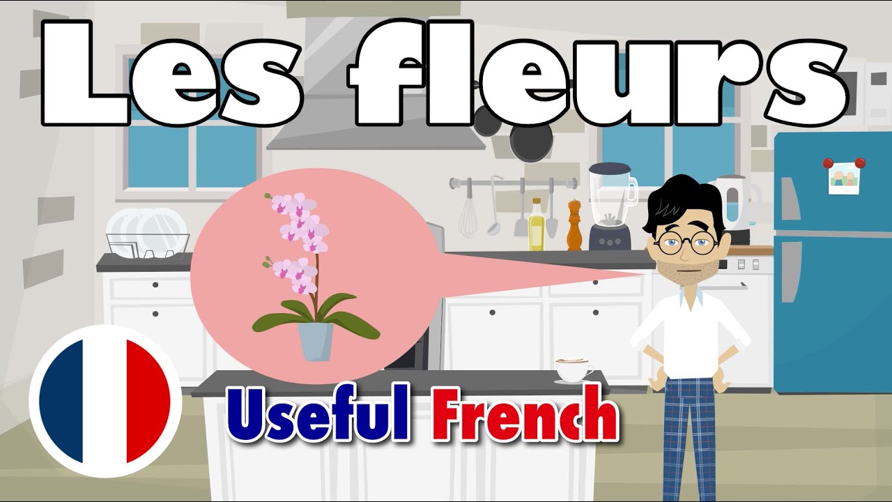 Learn Useful French: Le magasin de fleurs - The Flower Shop - YouTube