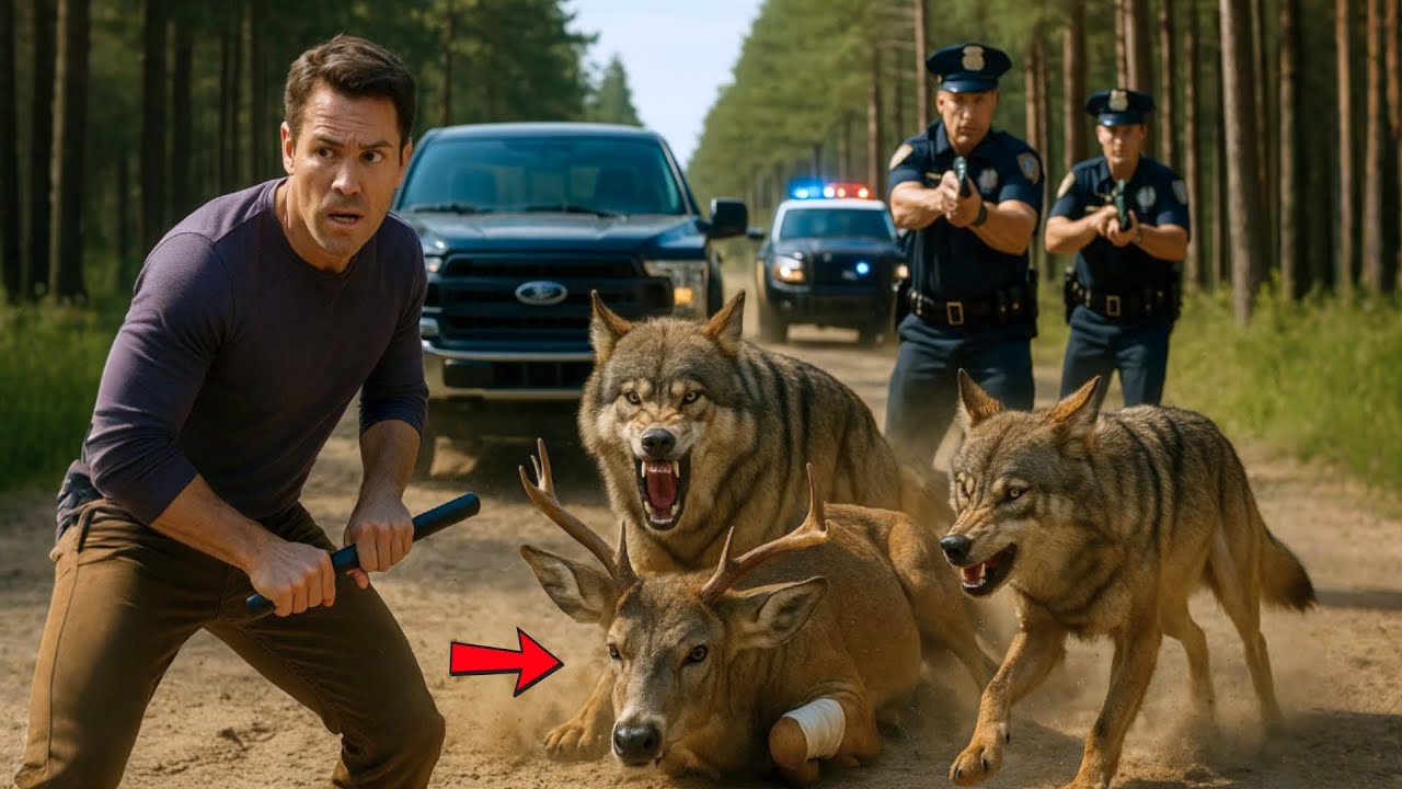 The Rescue Team Saves a White Tailed Deer from the Fangs of a Wolf Pack ...