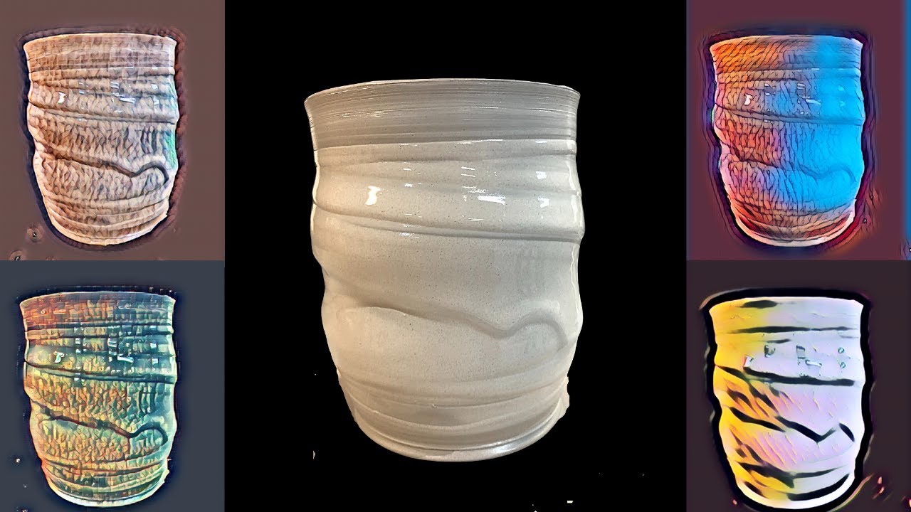 Pottery Throwing For Beginners. Learn How To Apply Slip For This Effect ...