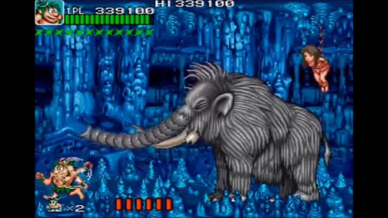 JOE & MAC - ALL BOSSES - ARCADE CLASSIC'S - YouTube