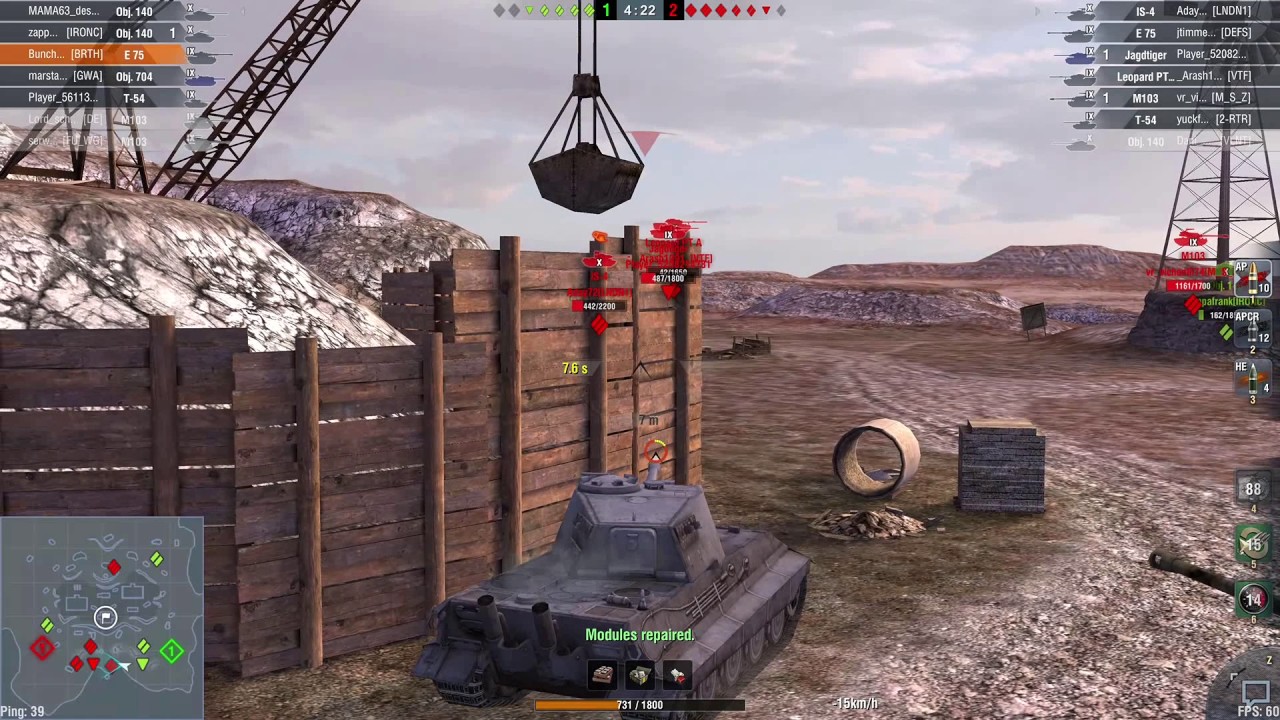 WoT Blitz || E-75 - 6500+ DMG || The art of Sidescraping - YouTube