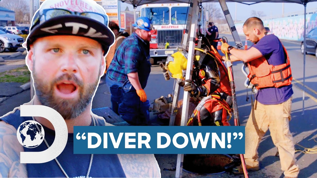 Diver Gets Pushed Back By Sewage When He Removes Blockage! | Sewer ...