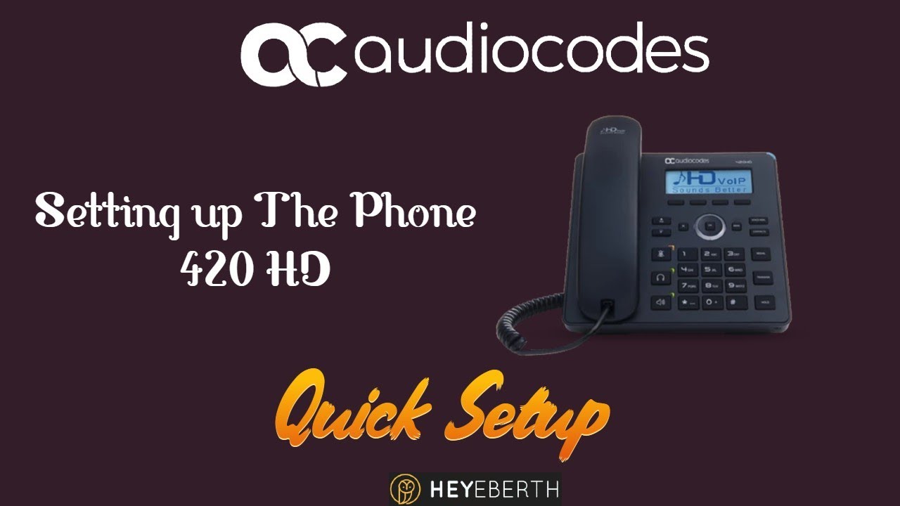 Configuración Básica AudioCodes 420HD - YouTube