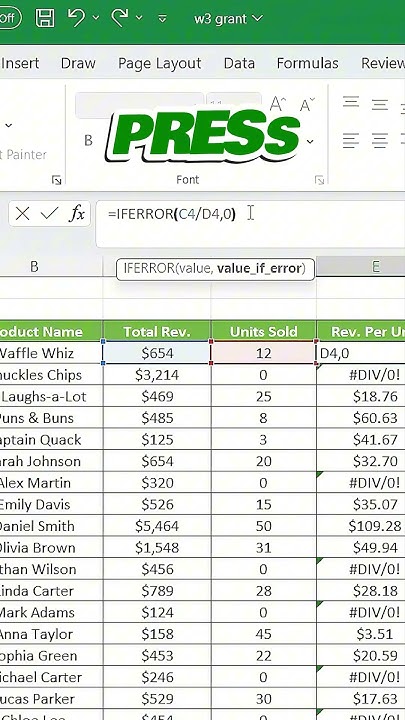 Replace Errors in Excel the Smart Way - YouTube