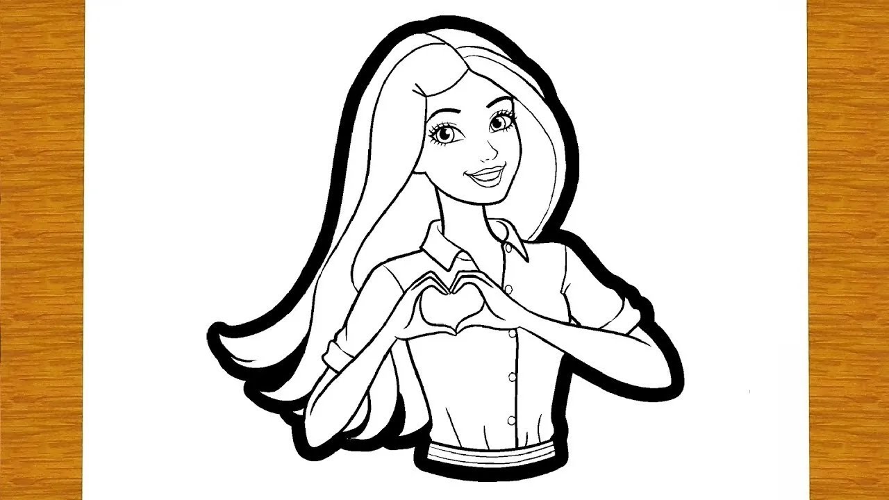 CÓMO DIBUJAR A BARBIE | Dibujos para dibujar - YouTube