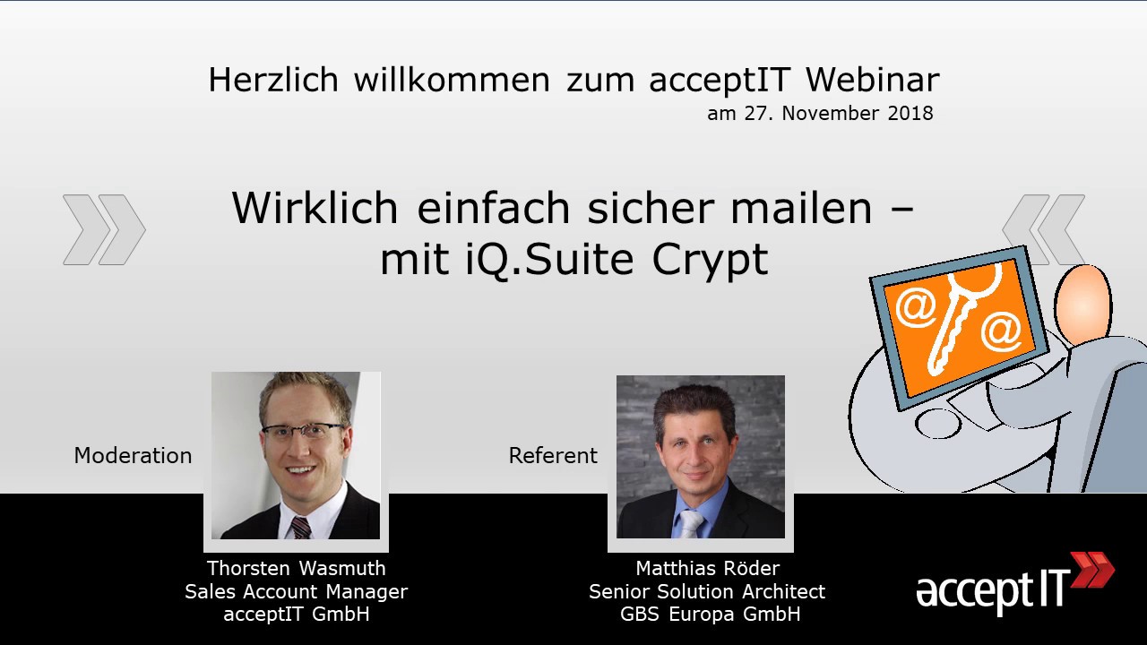 acceptIT Webinar "Wirklich einfach sicher Mailen mit iQ.Suite" Mail ...