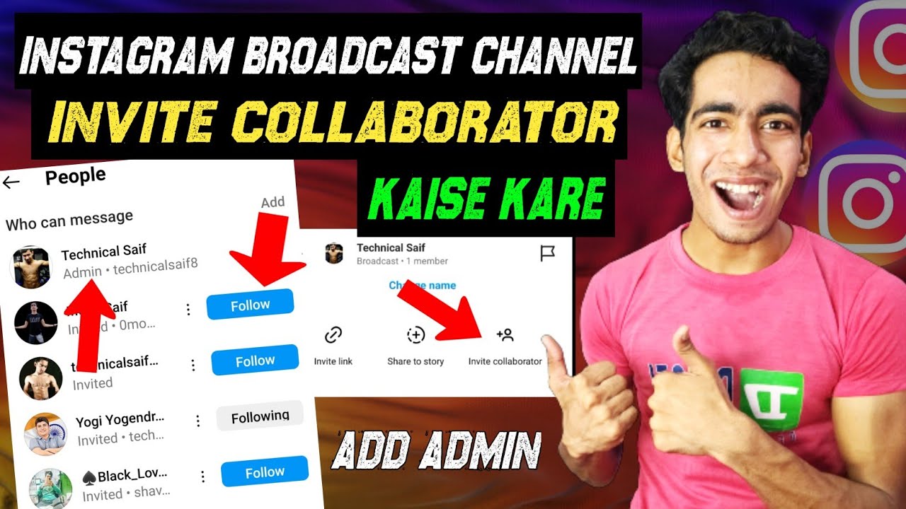 Instagram Broadcast Channel Invite Collaborator Kaise Kare | Instagram ...