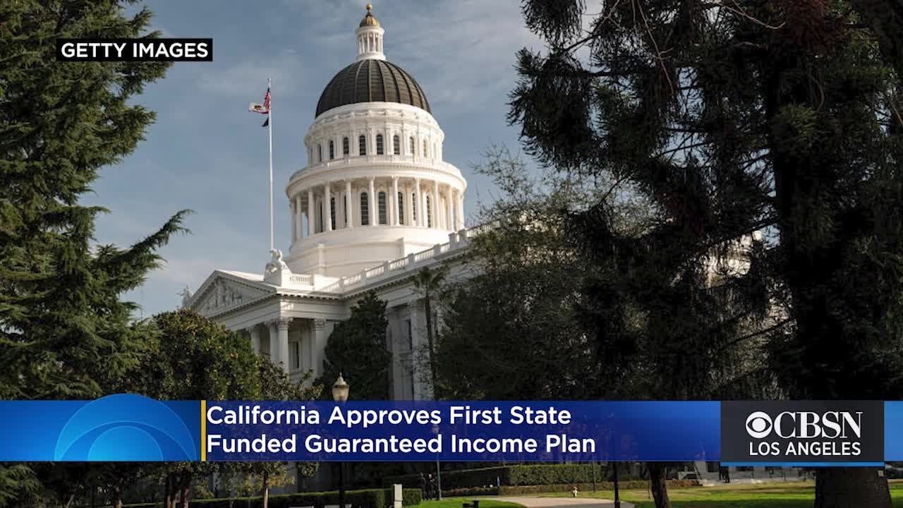 California Approves First State-Funded Guaranteed Income Plan - YouTube