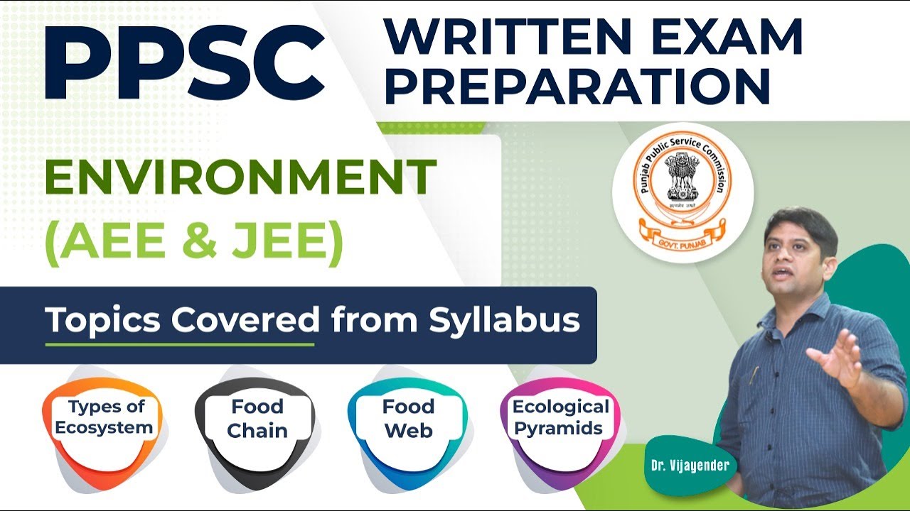 Ecosystem definition | PPSC Environment AEE & JEE Written exam ...