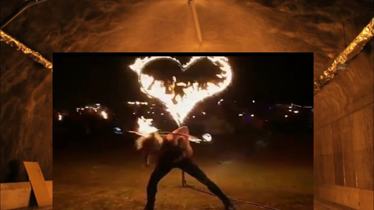 Grace Good | Fire Hula Hoop ~HEART OF FIRE - YouTube