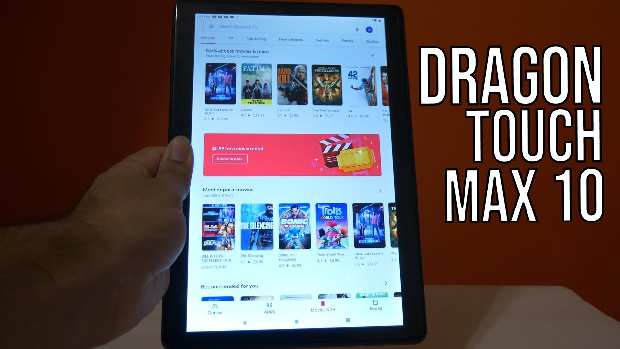 DRAGON TOUCH MAX10 REVIEW - BEST BUDGET $150 10" ANDROID TABLET - YouTube