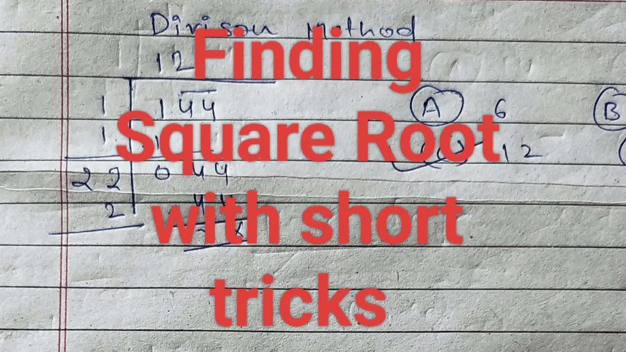 Finding Square Root with short tricks ll maths for all competitive exam ...