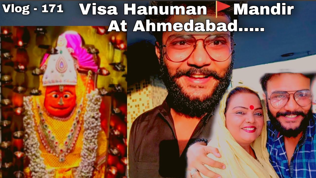 VISA HANUMAN 🚩MANDIR AT AHMEDABAD..... VLOG - 171 #siddhnath #vlog # ...