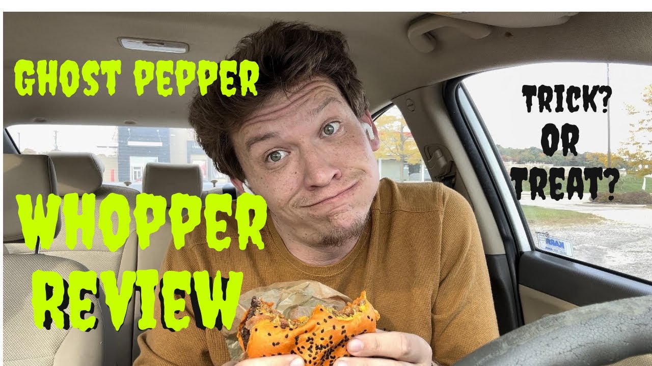Burger King Ghost Pepper Whopper Review! Is it... dare I say ...
