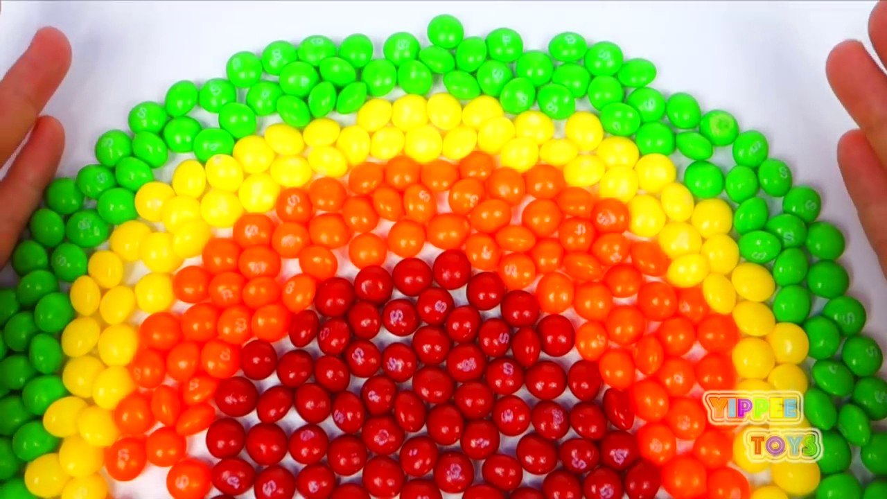 Learn Colors for Toddlers With Candy Skittles Learning Colours with ...