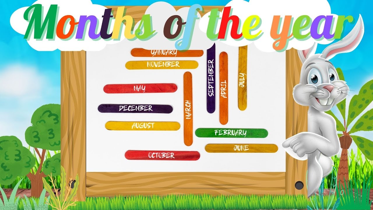 Learn Months of the year | Preschool Learning | Months learning for ...