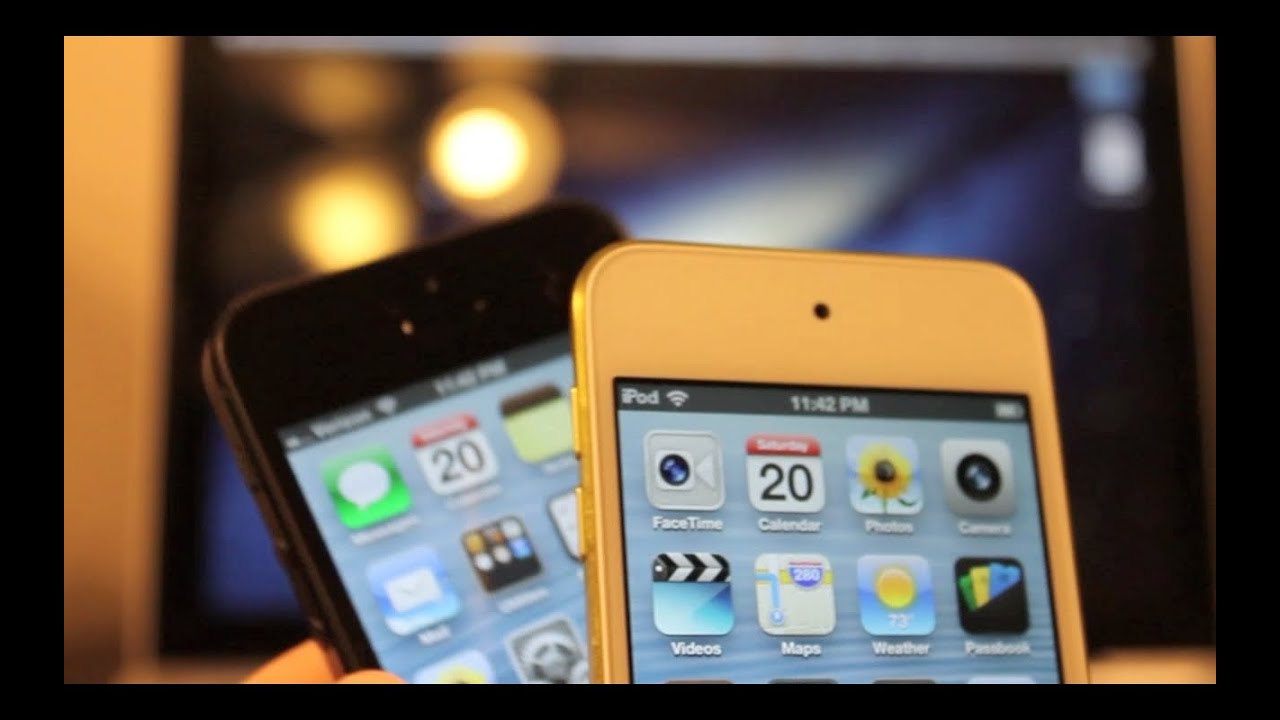 iPhone 5 vs iPod Touch 5th Gen Boot Up, Speed, and Camera - YouTube