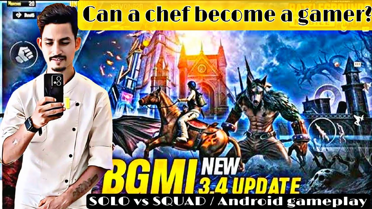 Can a chef become a gamer? | Bgmi solo Gamer ukstrikergaming - YouTube