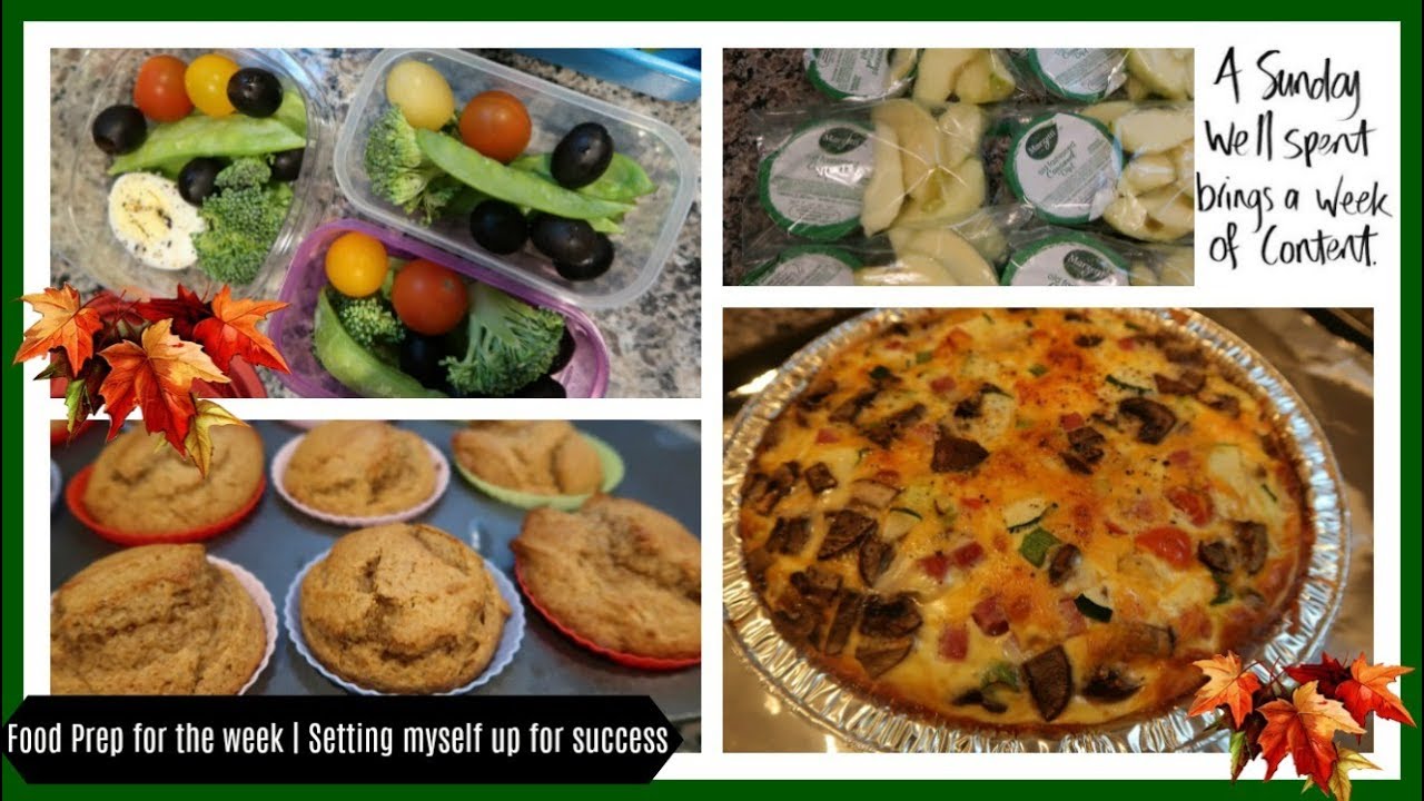 My Food Prep for the week: Setting myself up for success - YouTube